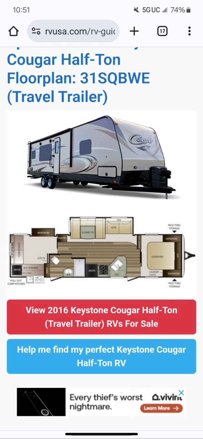 2016 Cougar Travel Trailer w/ Bunk room – Str8Up Toy Trader
